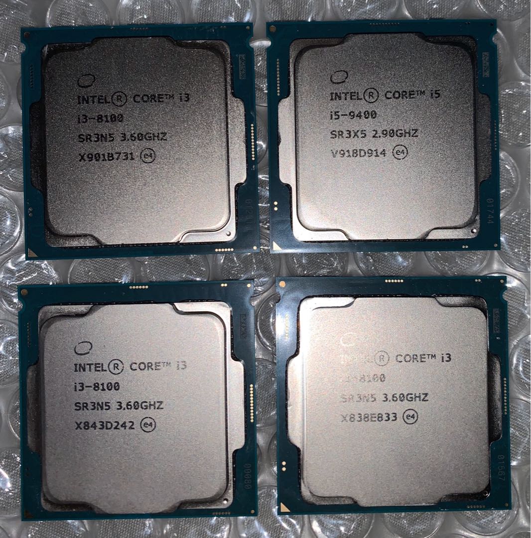 Intel Core kabylake i7-7700 and i5-9400 cofeelake i3-8100 Processors ...
