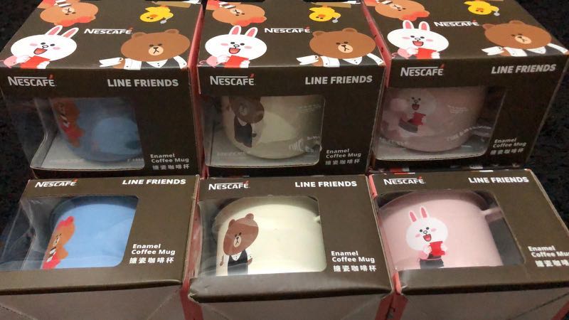 Line Friends Enamel cup (collaboration with Nescafe Hong Kong ...