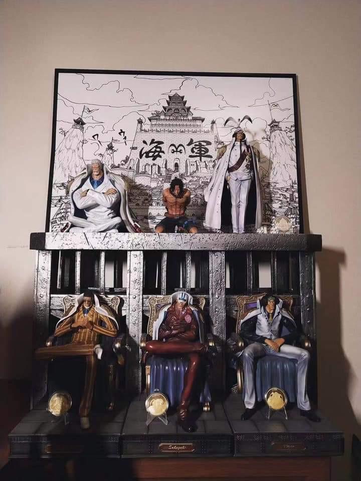 MODEL PALACE One Piece Statue Marineford Ace Execution, Hobbies & Toys ...