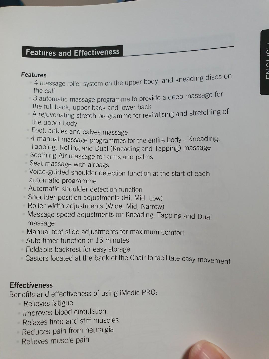 Osim Massage Chair-iMedic Pro, Furniture & Home Living, Furniture ...