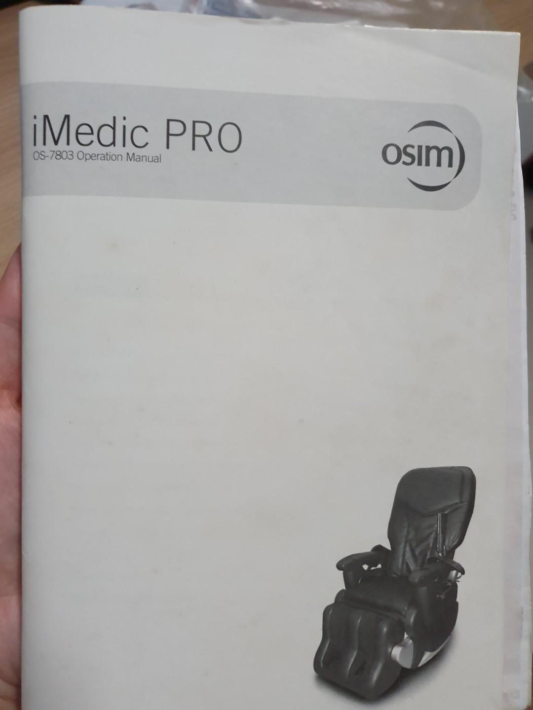 Osim Massage Chair-iMedic Pro, Furniture & Home Living, Furniture ...