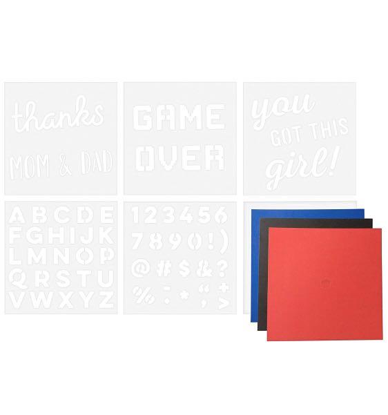 Pearhead Graduation Cap Decorating Kit with Stencils, Stickers, Washi ...