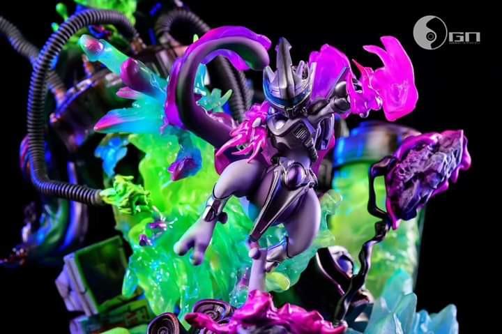 [PO] GENE STUDIO Pokemon Statue Armored Mewtwo Lab, Hobbies & Toys ...