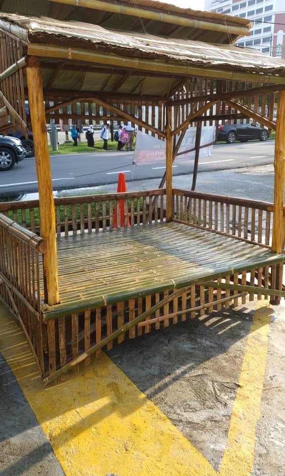 PONDOK BULUH / BAMBOO GAZEBO, Furniture & Home Living, Gardening ...