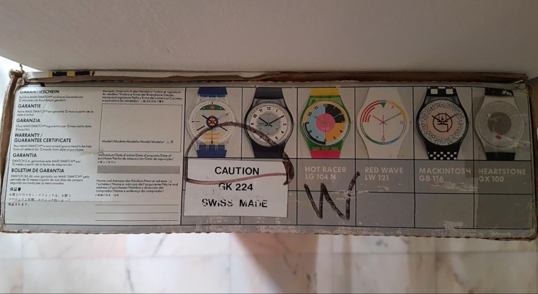 Swatch Maxi Clock MGK224 "Caution", Hobbies & Toys, Memorabilia ...