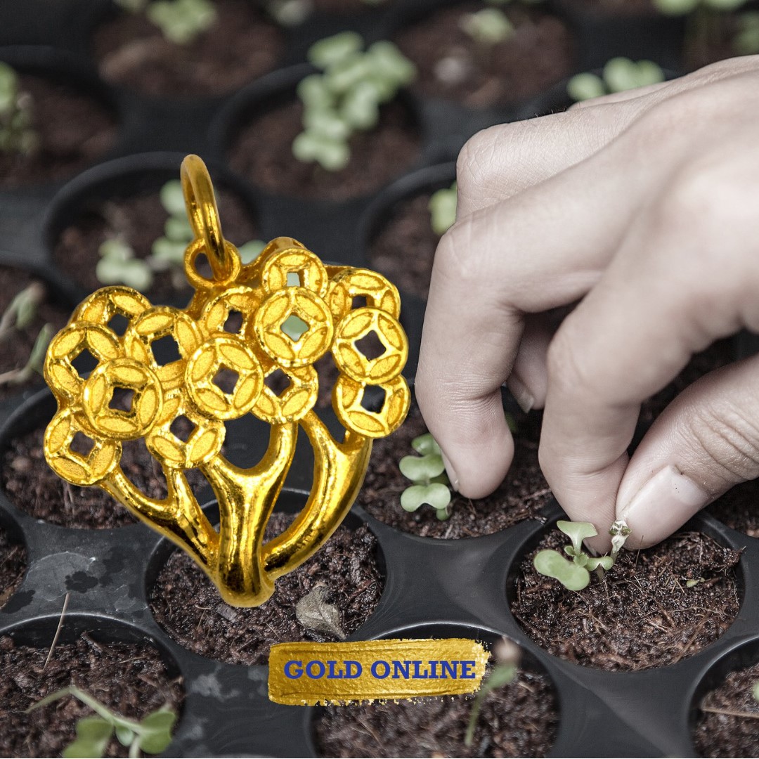 Gold Pendant (999 Pure Gold Money Tree), Luxury, Accessories, Others on ...