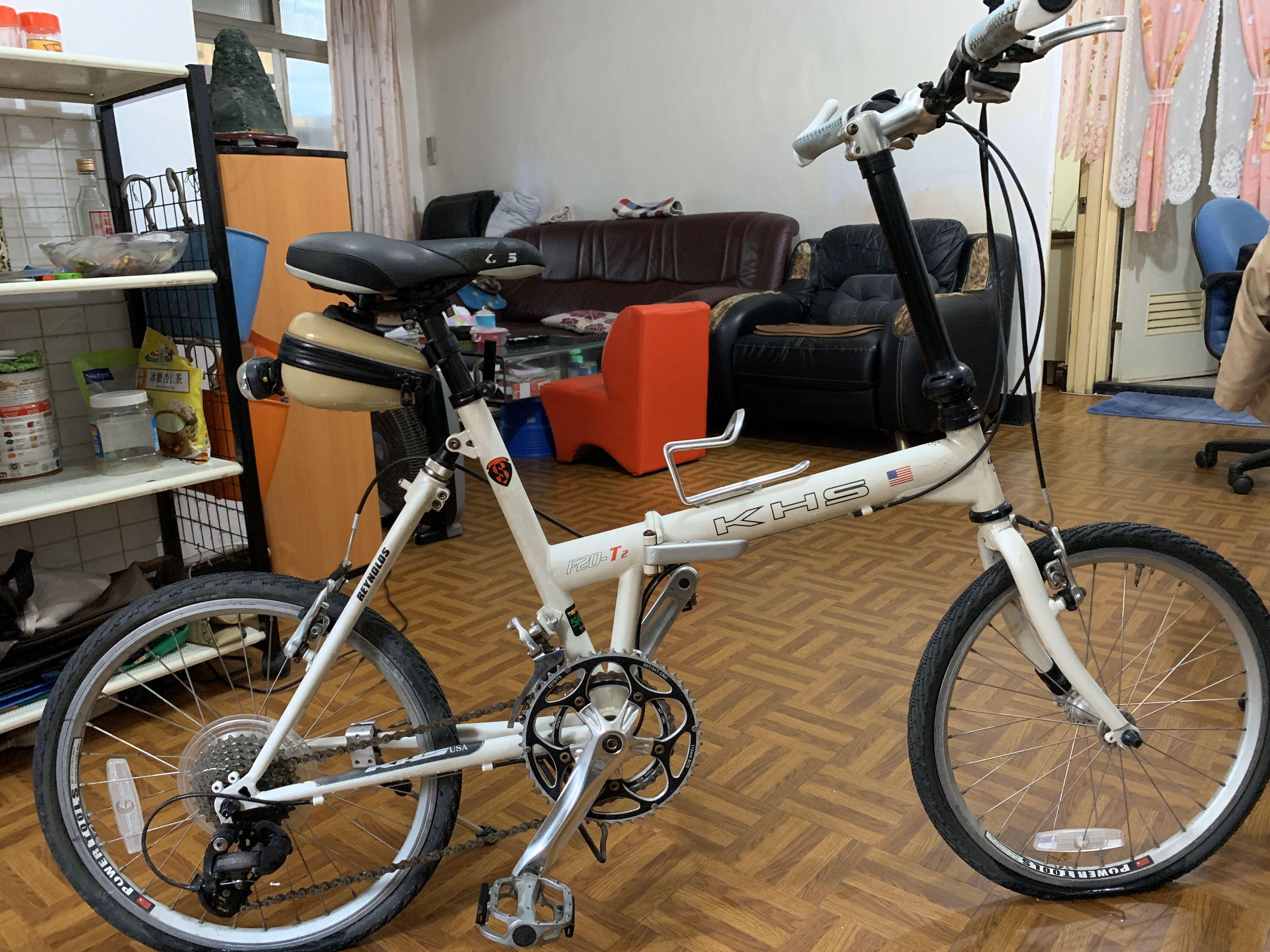 二手 KHS F20-T2功學社摺疊車 腳踏車 公路車 小摺, 體育器材, 自行車及配件, 單車在旋轉拍賣