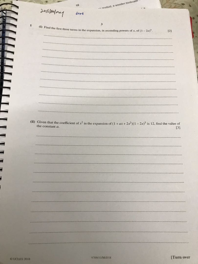 AS LEVEL Mathematics past year papers 2002-2018 (clean), Hobbies & Toys ...