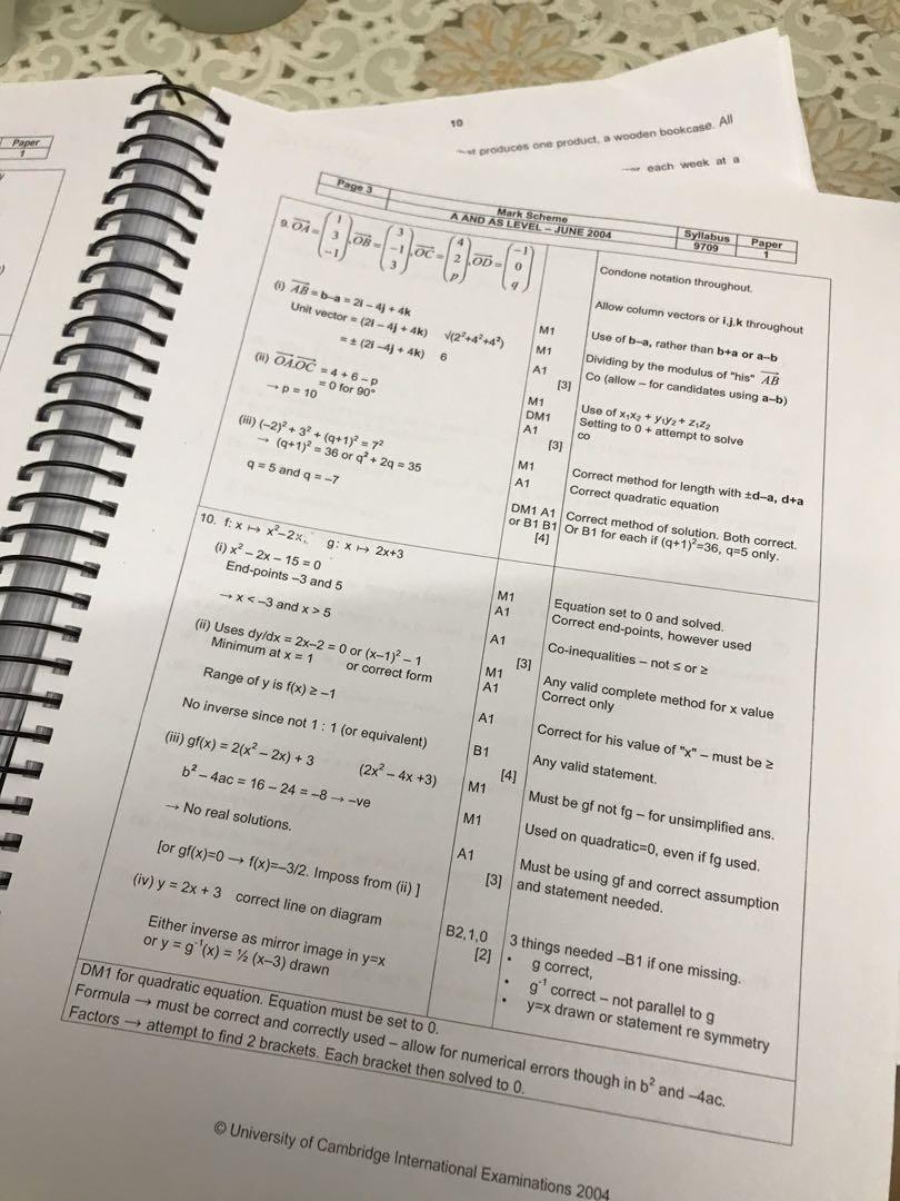 AS LEVEL Mathematics past year papers 2002-2018 (clean), Hobbies & Toys ...