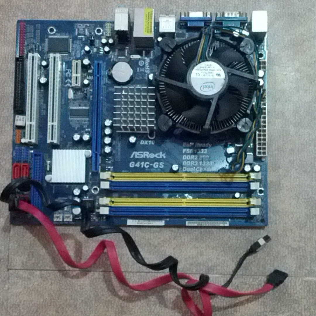 Asrock G41C-GS Motherboard, Computers & Tech, Parts & Accessories ...