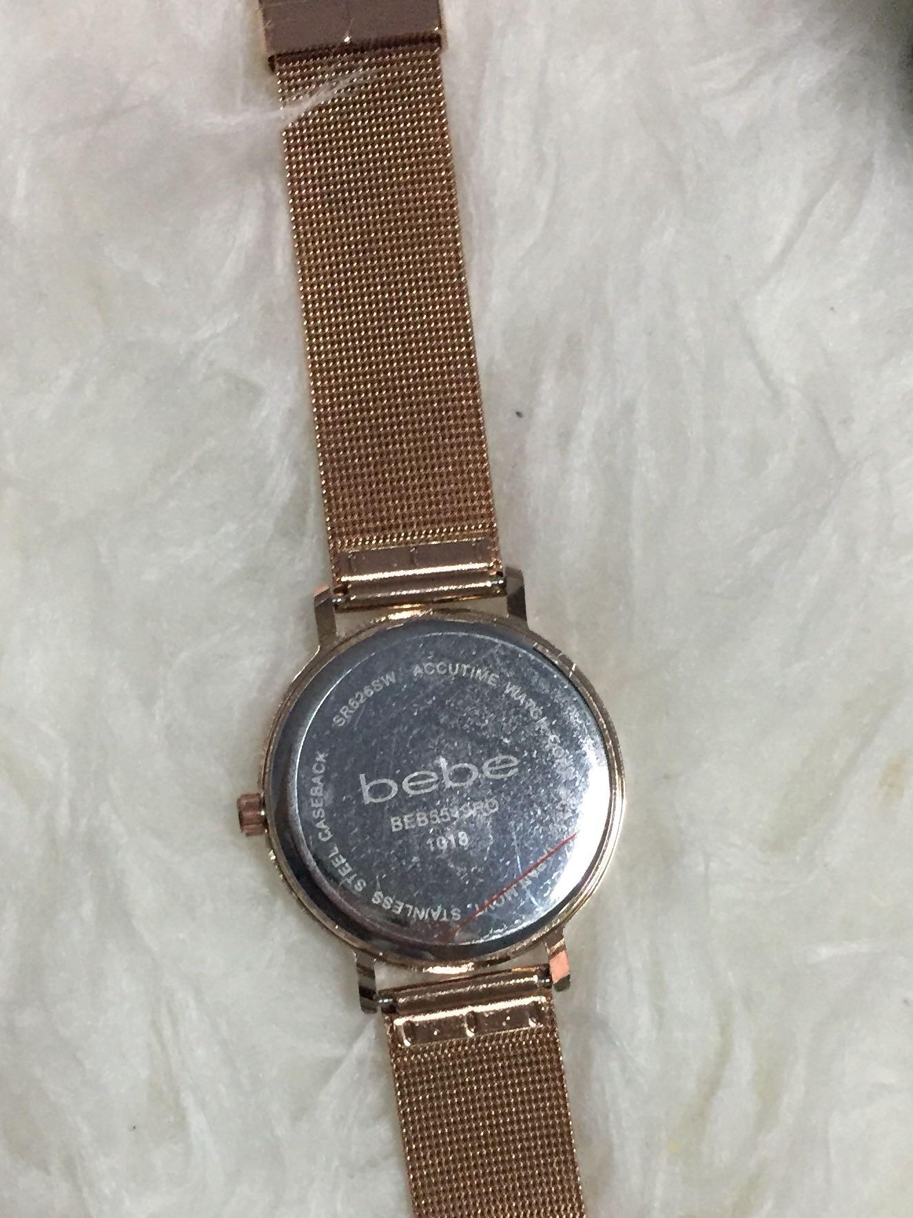 Bebe rose gold mesh watch, Women's Fashion, Watches & Accessories ...