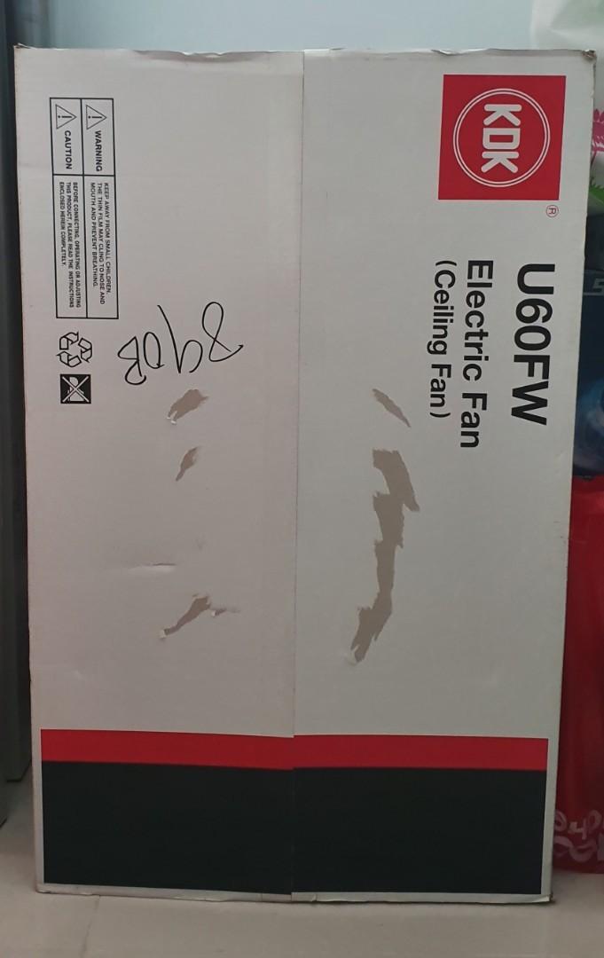 KDK ceiling fan with light, Furniture & Home Living, Lighting & Fans ...