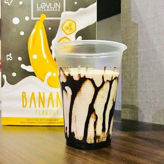 LOVLIN MILKSHAKE / SUSU PISANG / SUSU OREN / BIRDS NEST / BANANA ...