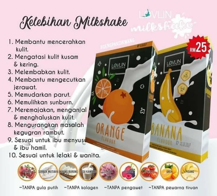 LOVLIN MILKSHAKE / SUSU PISANG / SUSU OREN / BIRDS NEST / BANANA ...