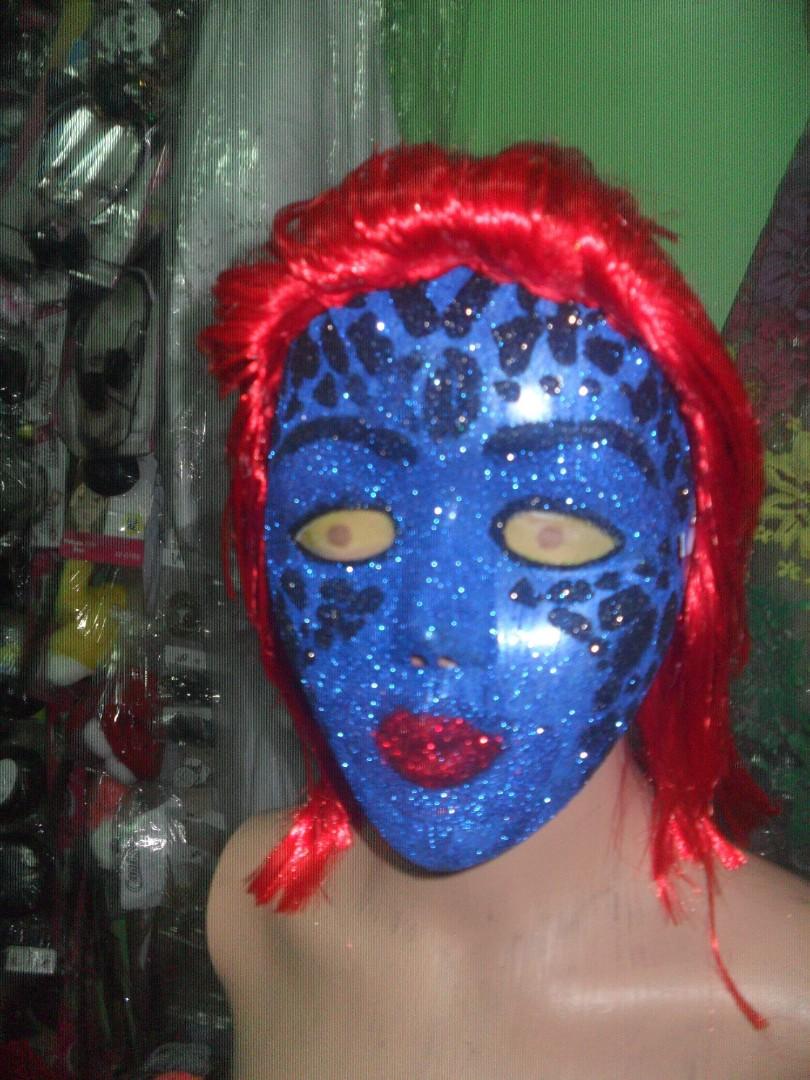 Mystique costume X-Men mask and wig, Women's Fashion, Watches ...
