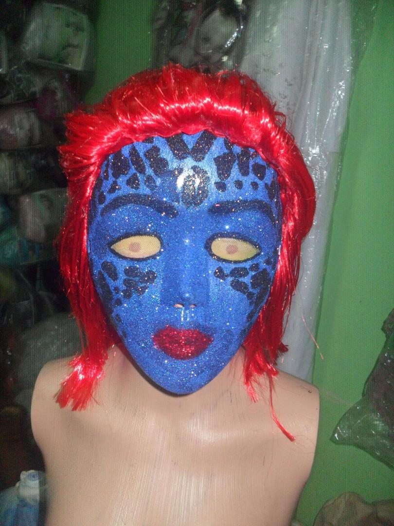 Mystique costume X-Men mask and wig, Women's Fashion, Watches ...