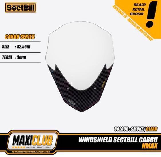Nmax Sectbill Windshield, Motorcycles, Motorcycle Accessories on Carousell
