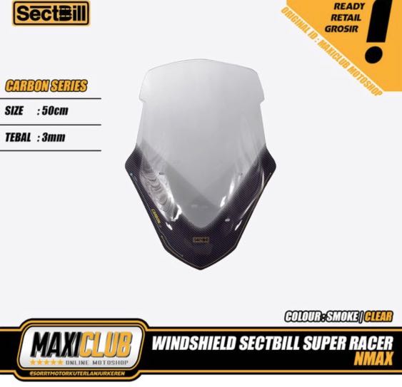 Nmax Sectbill Windshield, Motorcycles, Motorcycle Accessories on Carousell