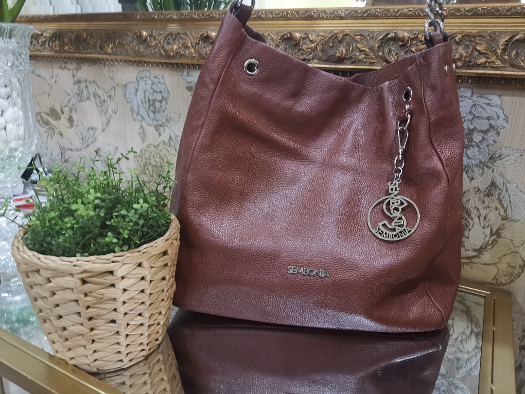 Sembonia Handbag in Rust Brown, Women's Fashion, Bags & Wallets ...