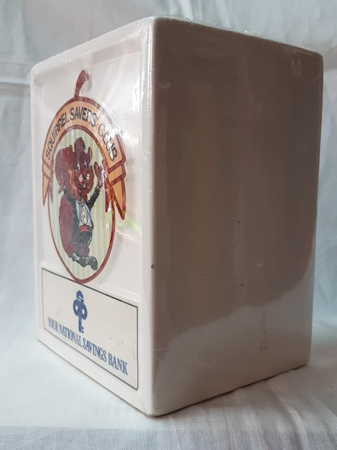 Singapore POSB Squirrel Savers' Club Coin Bank Money Box, Hobbies ...