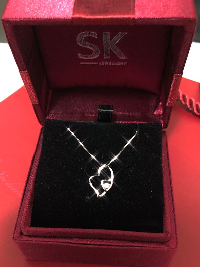 SK Diamond Necklace, Women's Fashion, Jewelry & Organisers, Necklaces ...