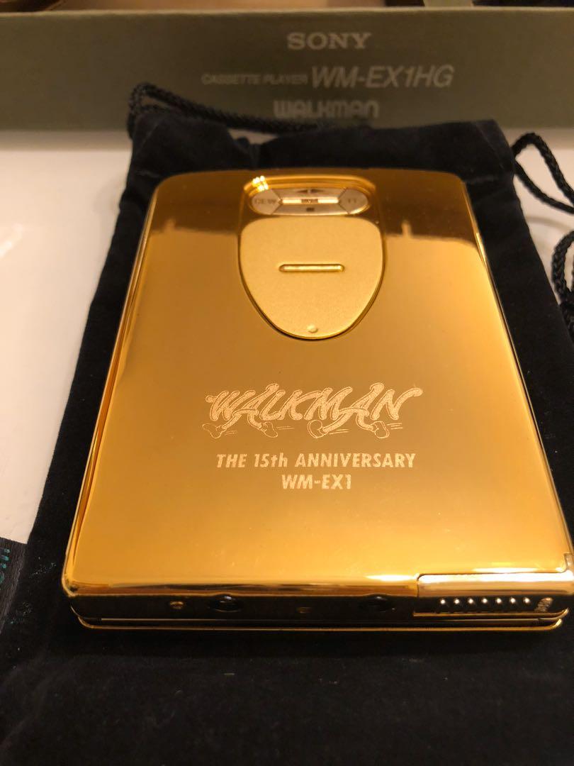 Sony Walkman WM-EX1HG gold 15th Anniversary Model, 音響器材, 可攜式音響設備 ...