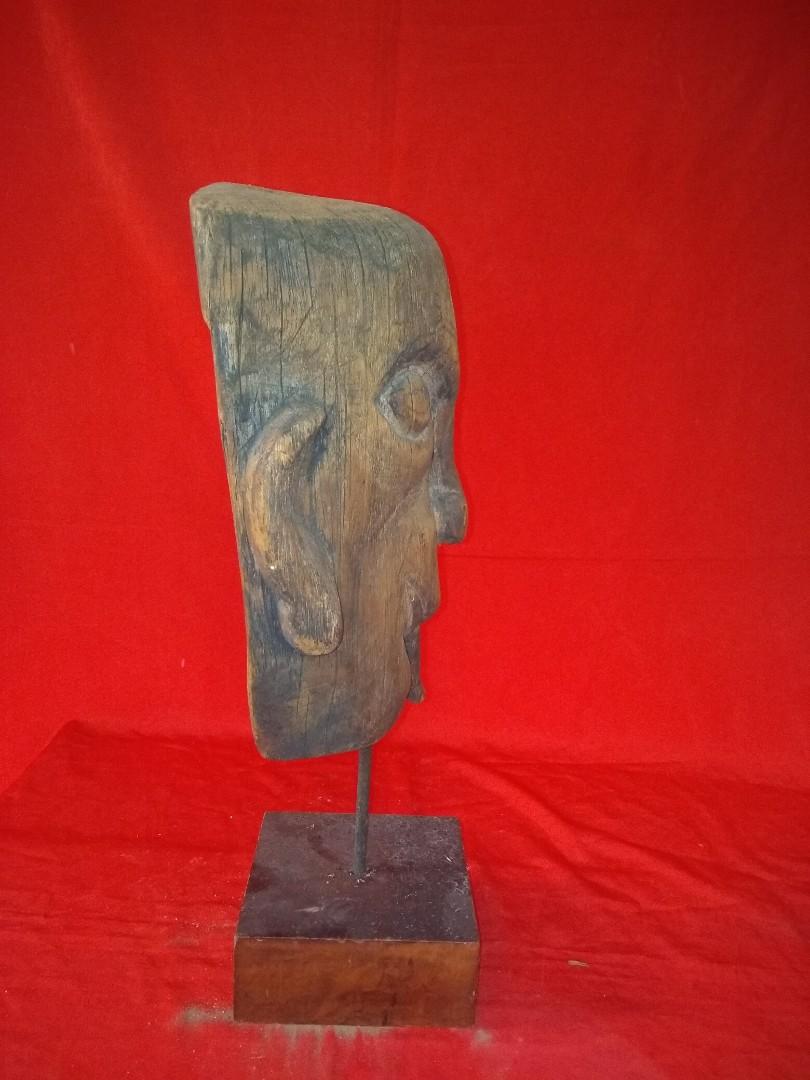 Topeng suku dayak kalimantan orang sedang melet, Antik, Lainnya di ...