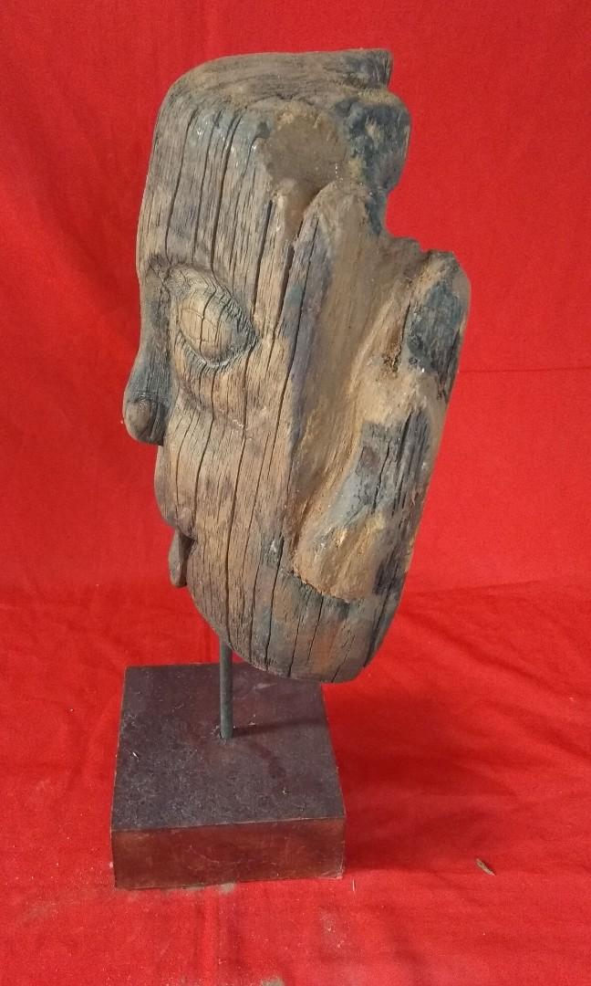 Topeng suku dayak kalimantan orang sedang melet, Antik, Lainnya di ...