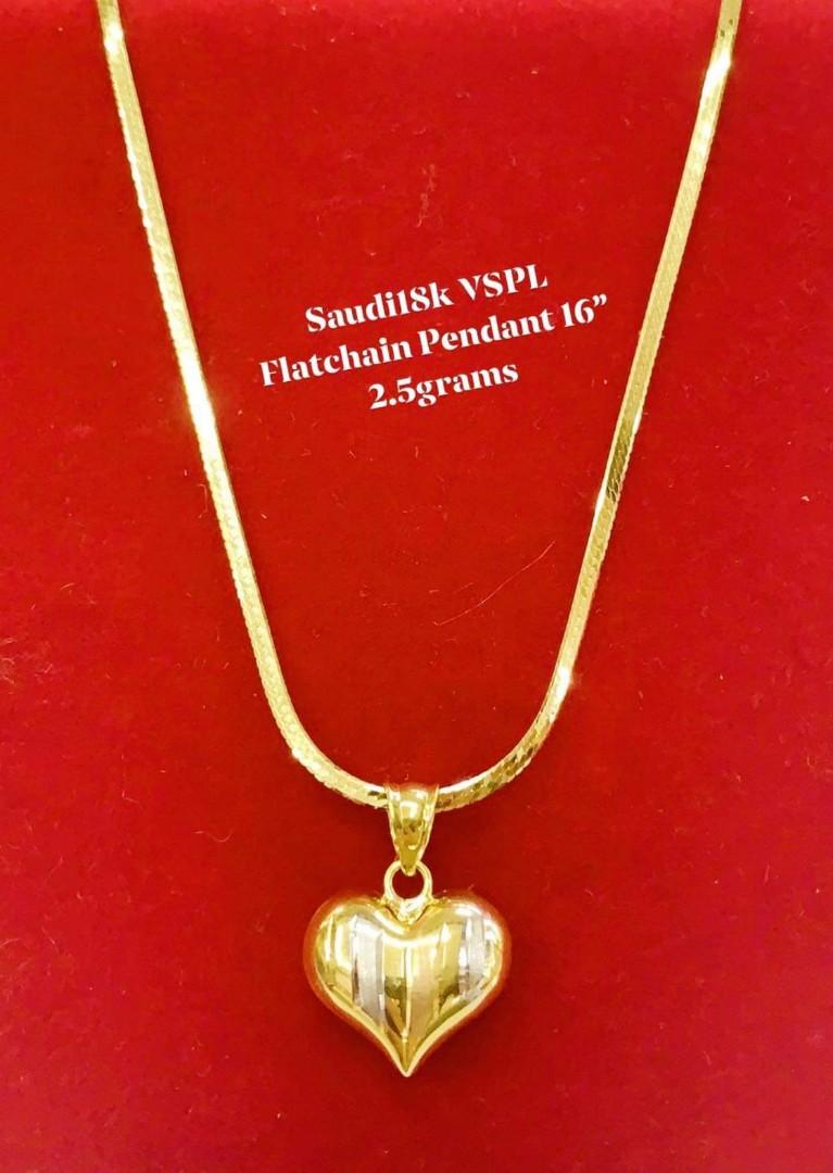 18k saudi gold necklace, Women's Fashion, Jewelry & Organizers ...