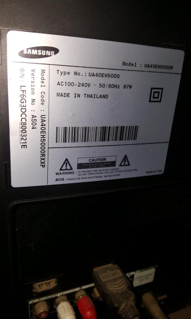40" Full HD Flat TV EH5000 Series 5, TV & Home Appliances, TV ...