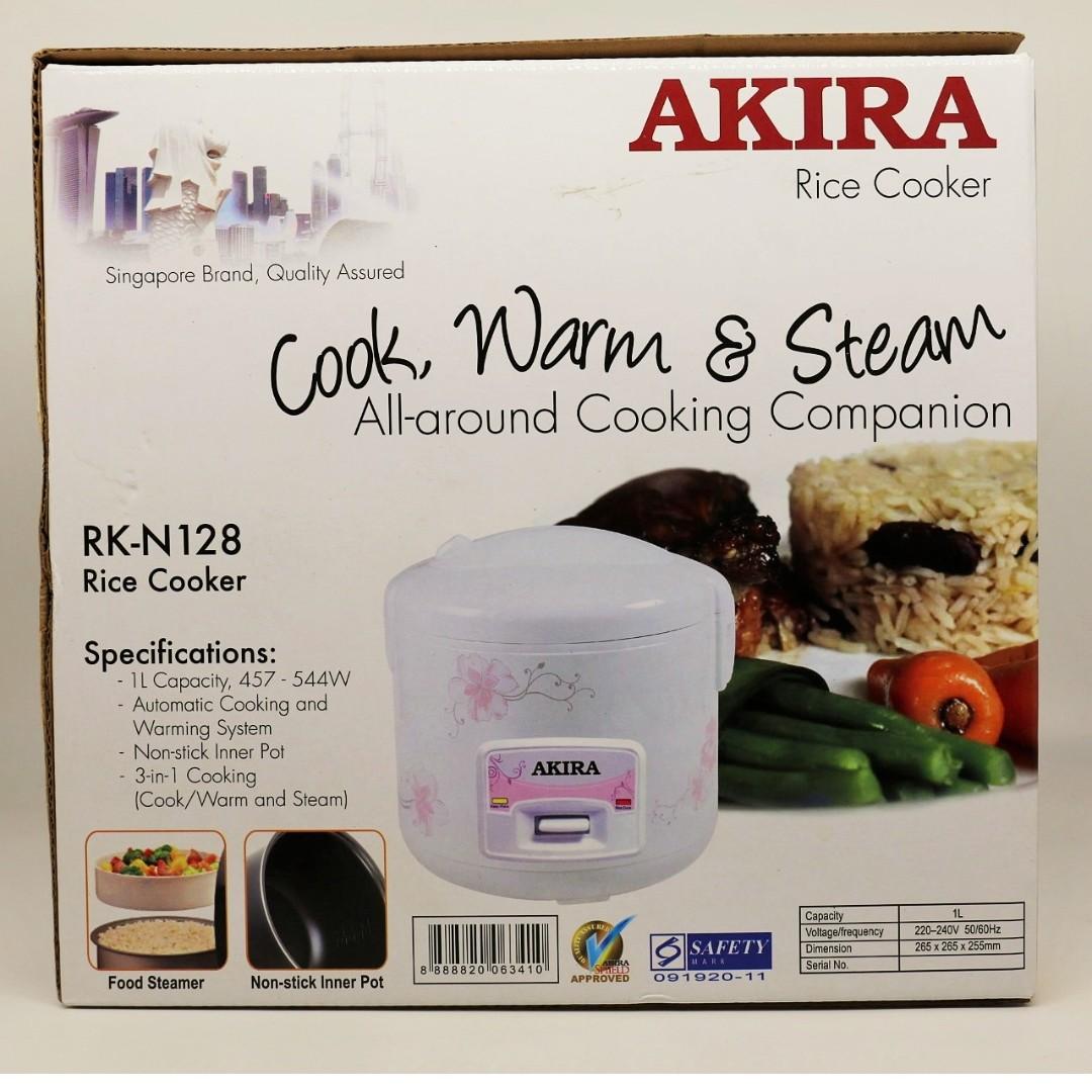 AKIRA RICE COOKER - 3 in One / Cook Warm Steam / 1 Litre / Brand New ...