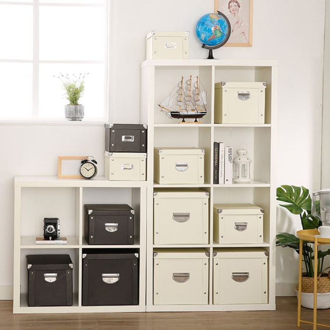 Brand New WHITE cardboard storage boxes x 3, Furniture & Home Living ...