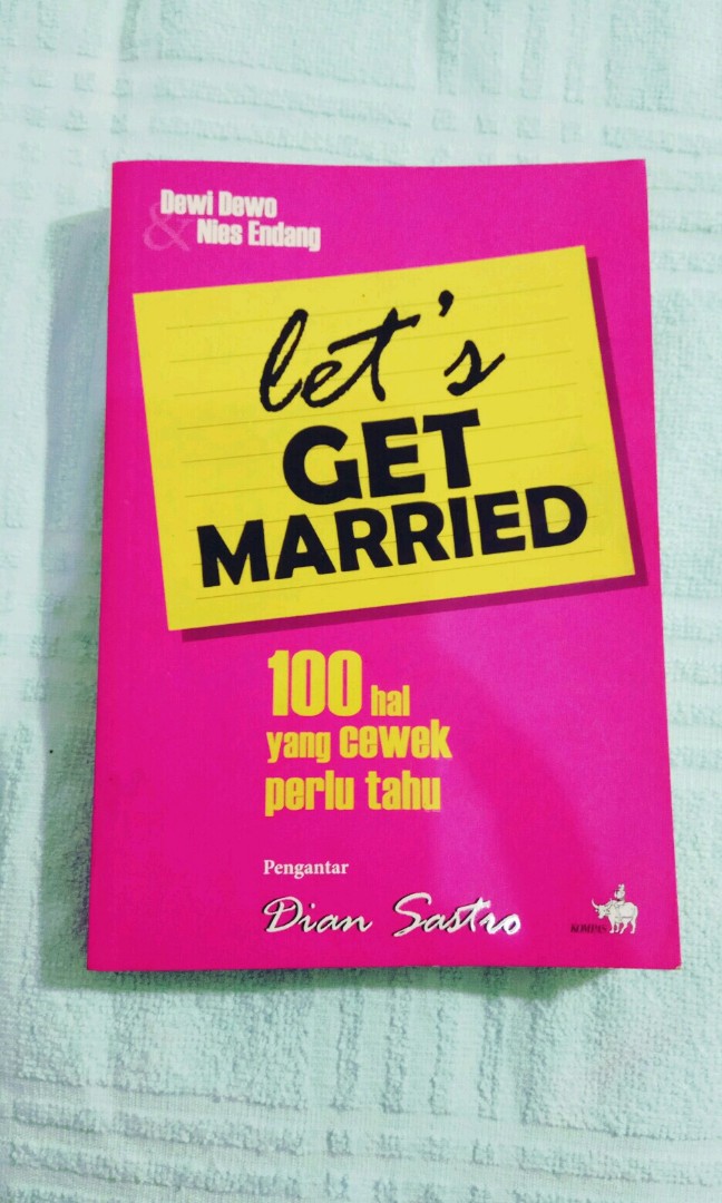 Buku Lets Get Married Buku And Alat Tulis Buku Di Carousell
