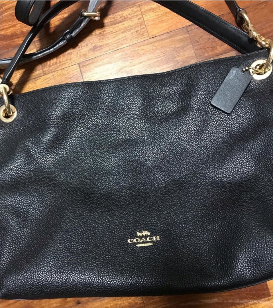 Coach leather Clarkson two way bag, Women's Fashion, Bags & Wallets ...