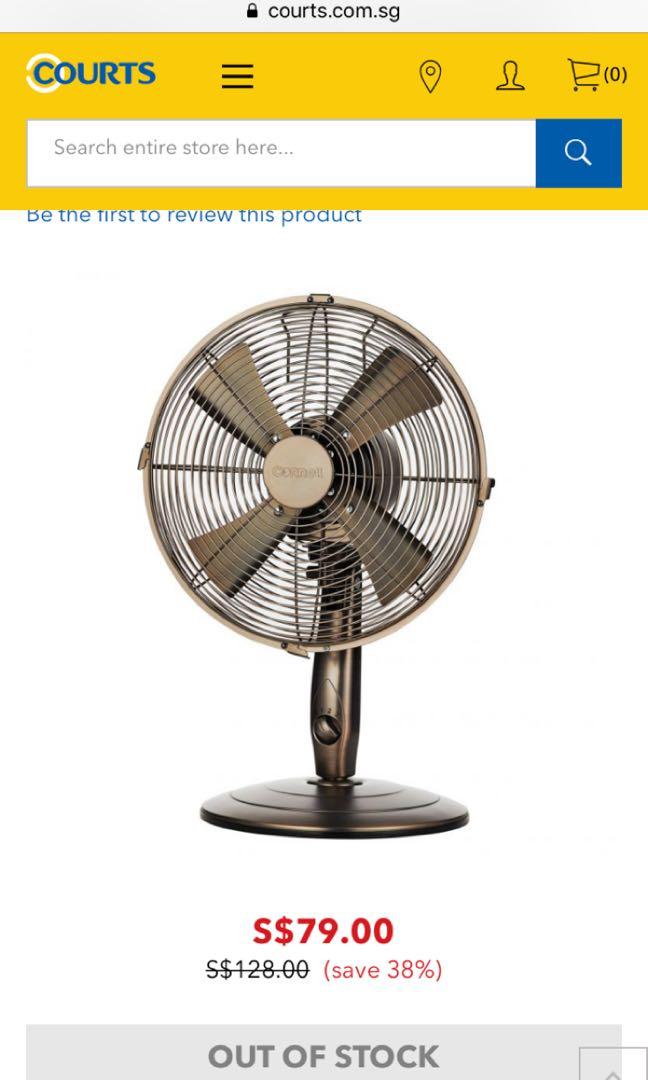 CORNELL table fan, Furniture & Home Living, Lighting & Fans, Fans on ...