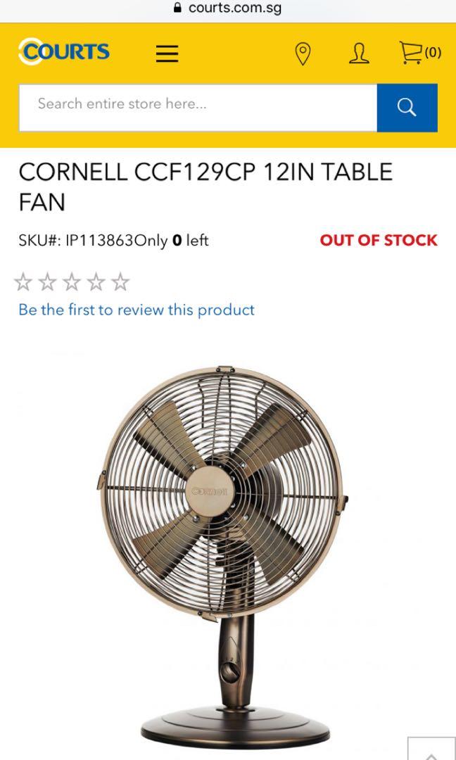 CORNELL table fan, Furniture & Home Living, Lighting & Fans, Fans on ...