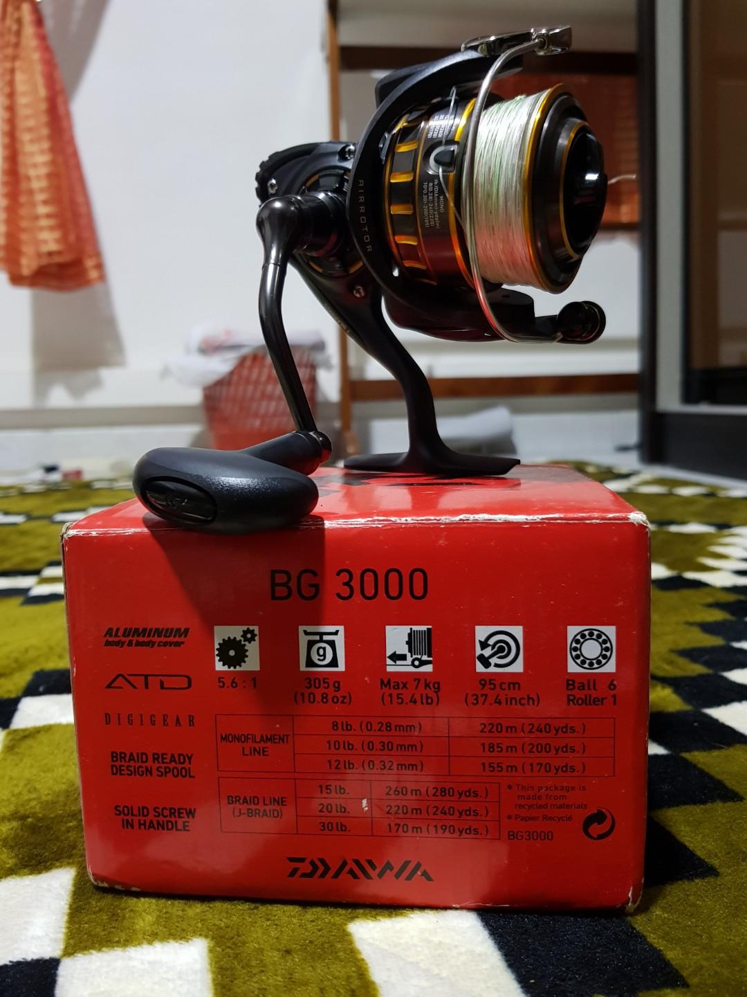 Daiwa BG3000 spinning reel, Everything Else on Carousell