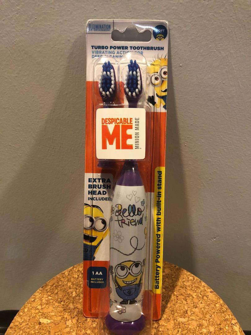 Despicable Me Minion battery powered with built in stand toothbrush ...