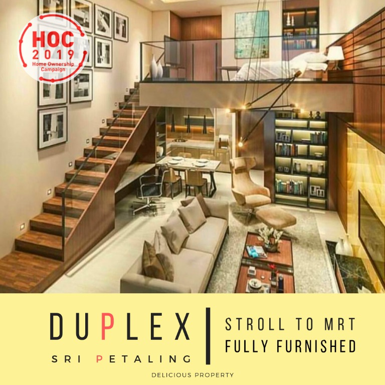 Duplex DualKey 3room at Sri petaling Near MRT Fully Furnished, Property, For Sale on Carousell
