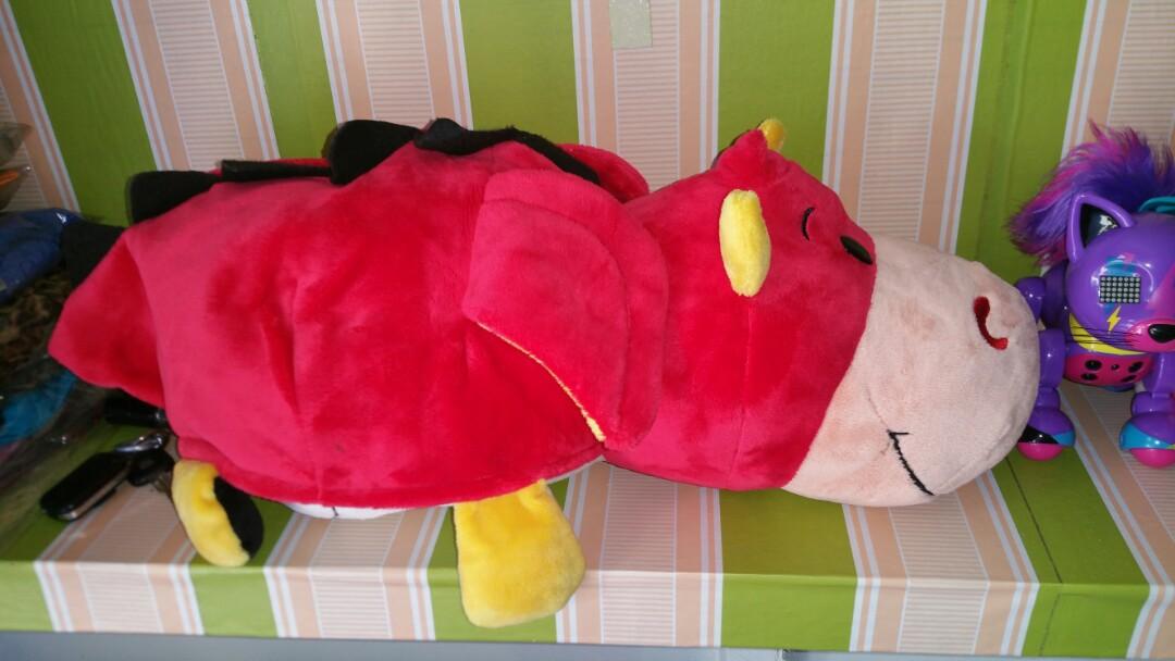 FLIPAZoo plush toy Panda and Ember Dragon in 1 body, Babies & Kids ...