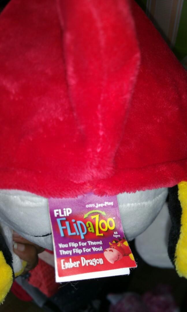 FLIPAZoo plush toy Panda and Ember Dragon in 1 body, Babies & Kids ...