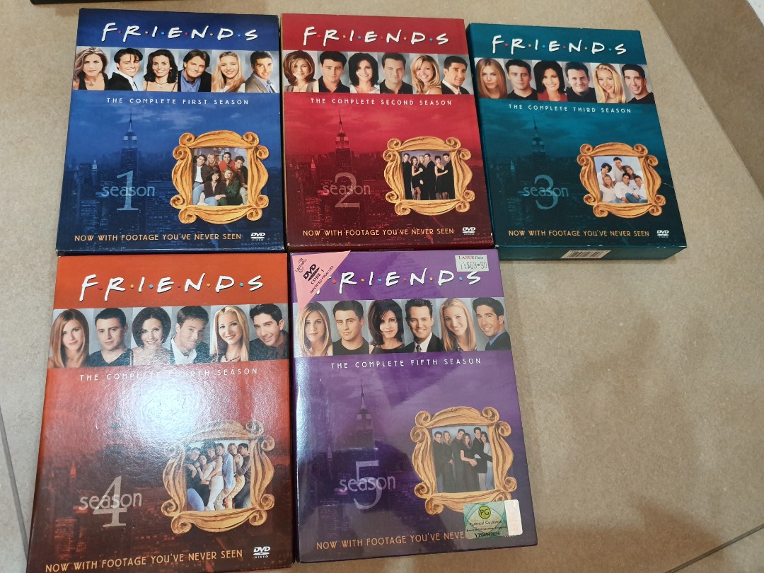 Friends DVD Season 1 to 5, Hobbies & Toys, Music & Media, CDs & DVDs on ...