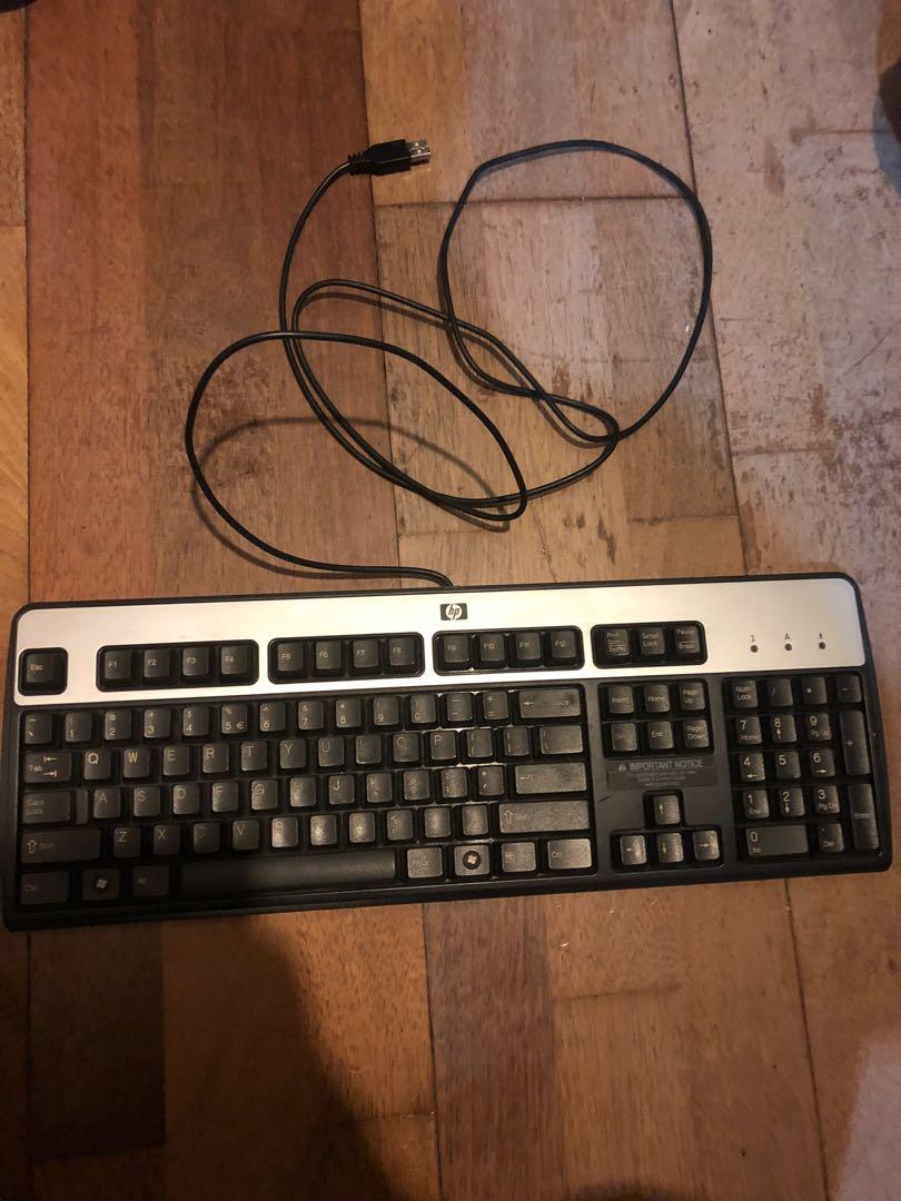Hp keyboard, Computers & Tech, Parts & Accessories, Computer Keyboard ...