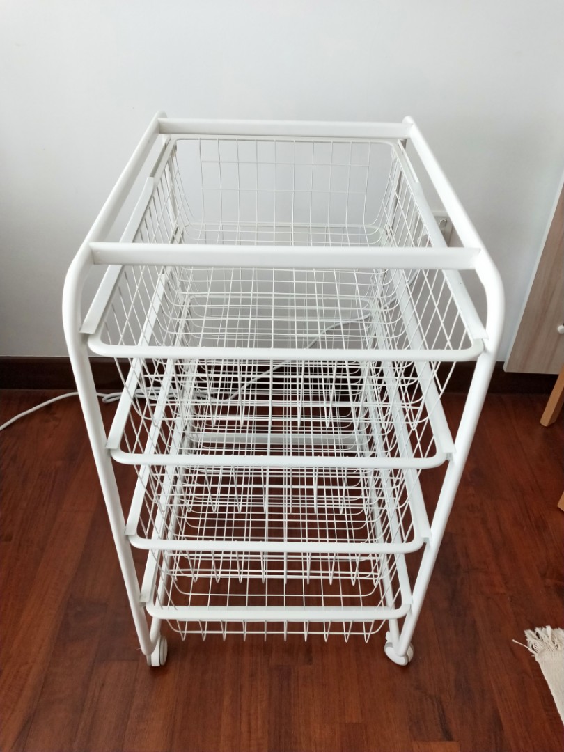 Ikea metal drawing rack, Furniture & Home Living, Furniture, Shelves ...