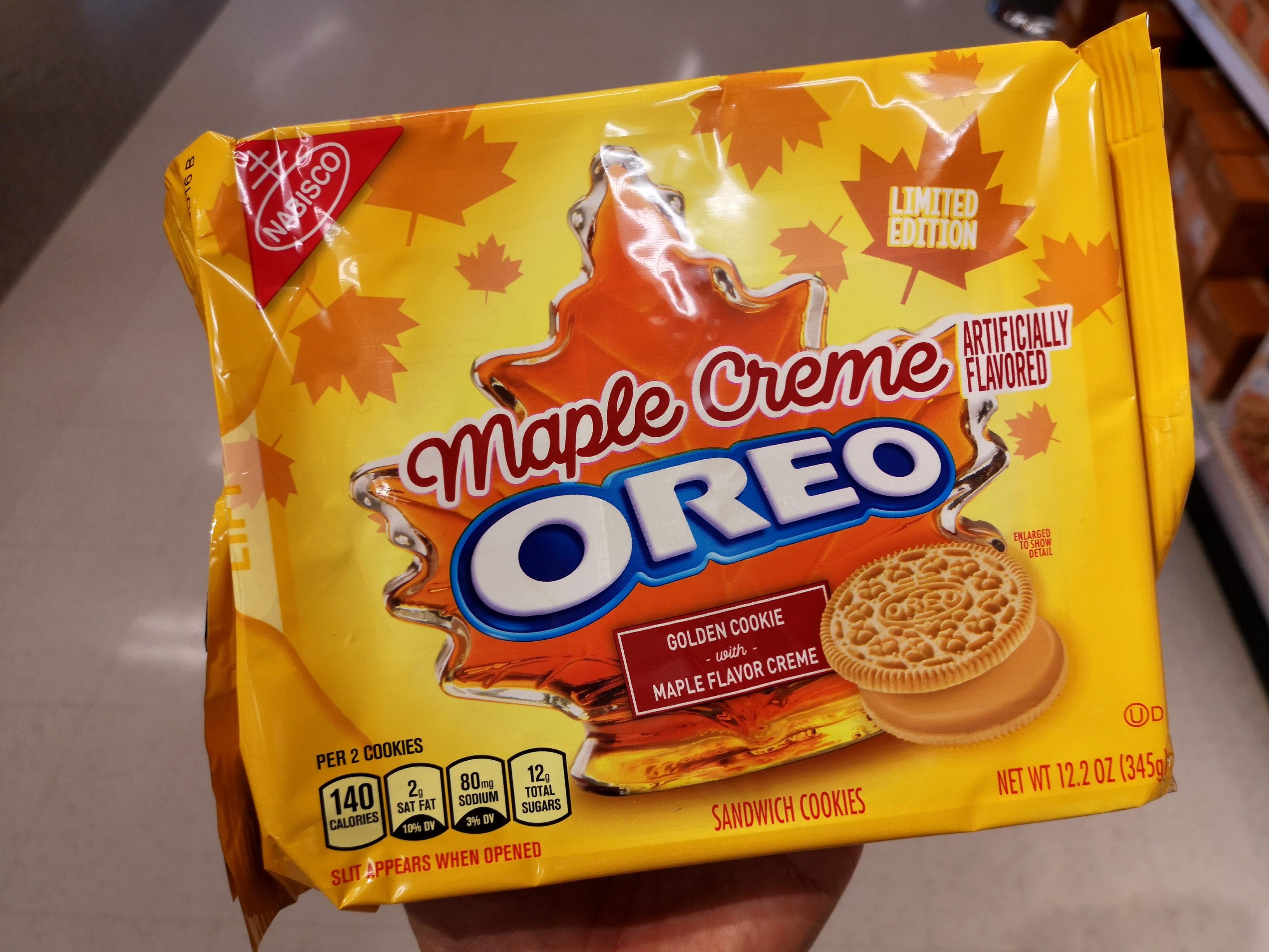 Maple creme Oreo LIMITED EDITION EXCLUSIVE FROM USA ONLY, Food & Drinks ...