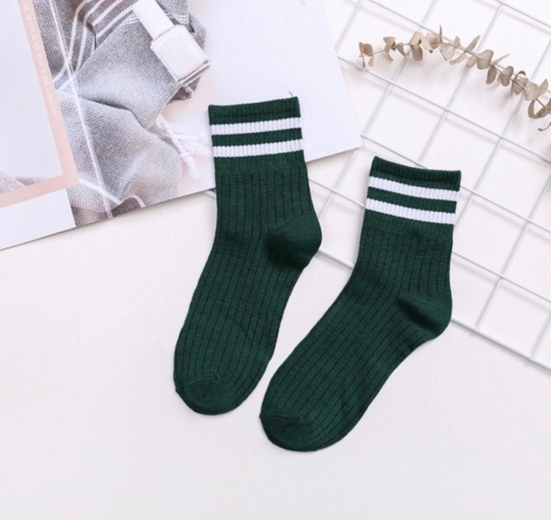 Mid High Socks, Women's Fashion, Activewear on Carousell