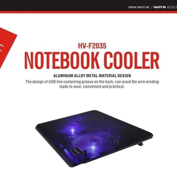 Notebook fanHV-F2035 COOLER COOLING PAD, 電腦＆科技, 電腦周邊及配件, 手提電腦袋 - Carousell