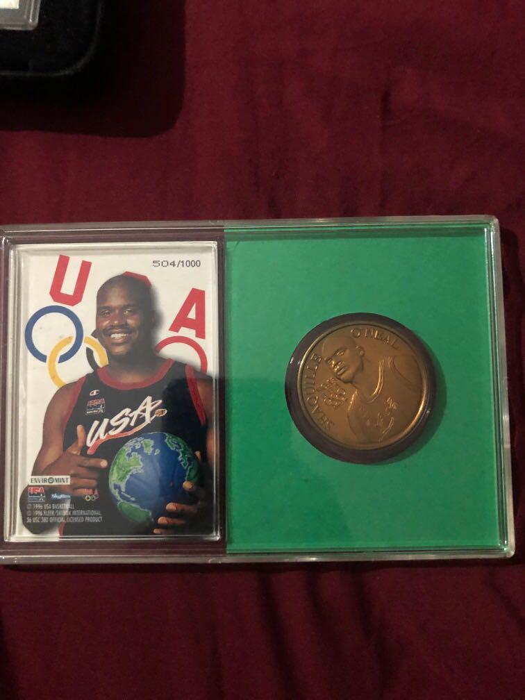 Shaq Team USA Olympics 2 pcs coin set Limited Edition, Hobbies & Toys ...