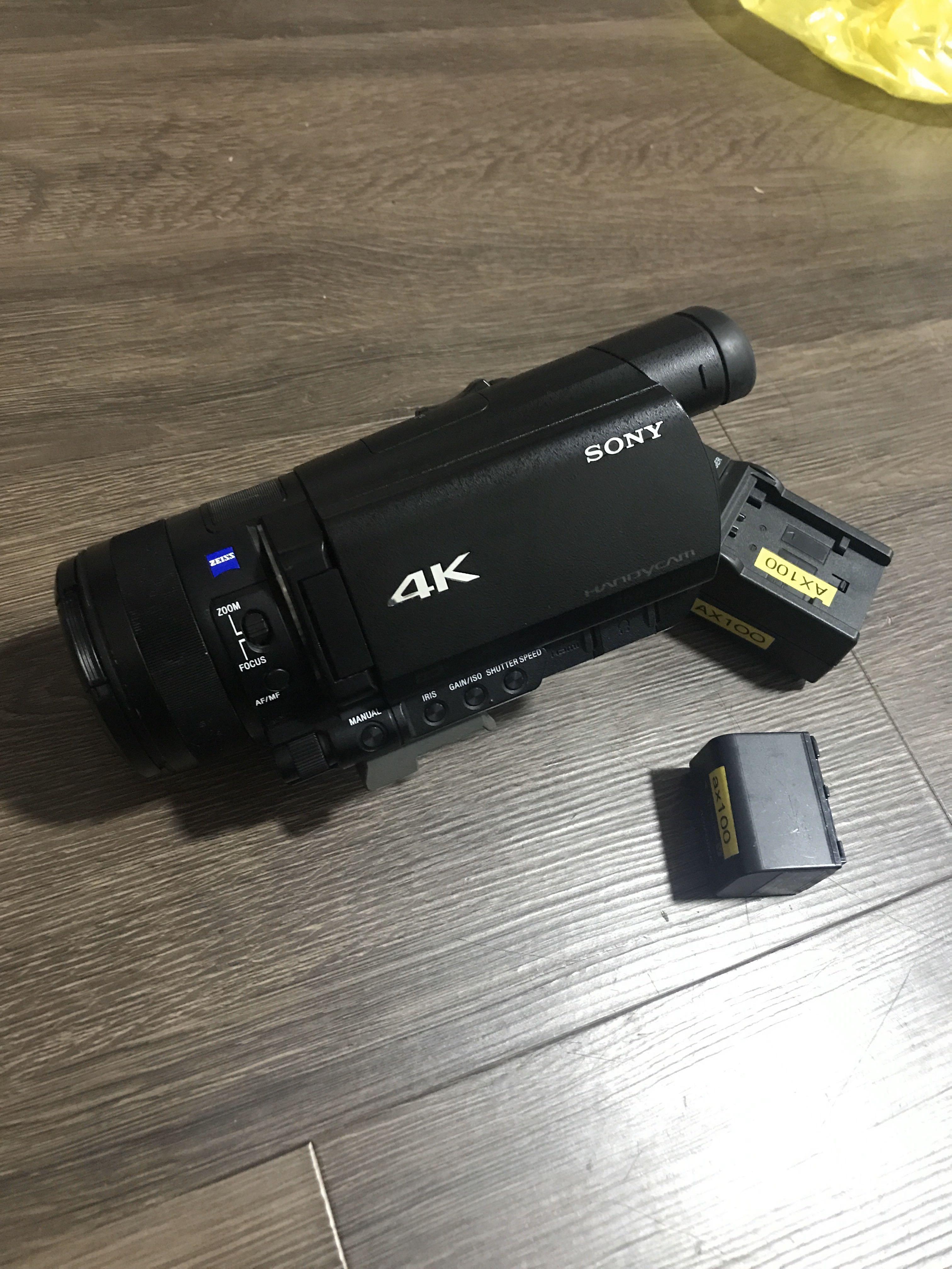 sony fdr ax100 4k camcorder, Photography, Video Cameras on Carousell
