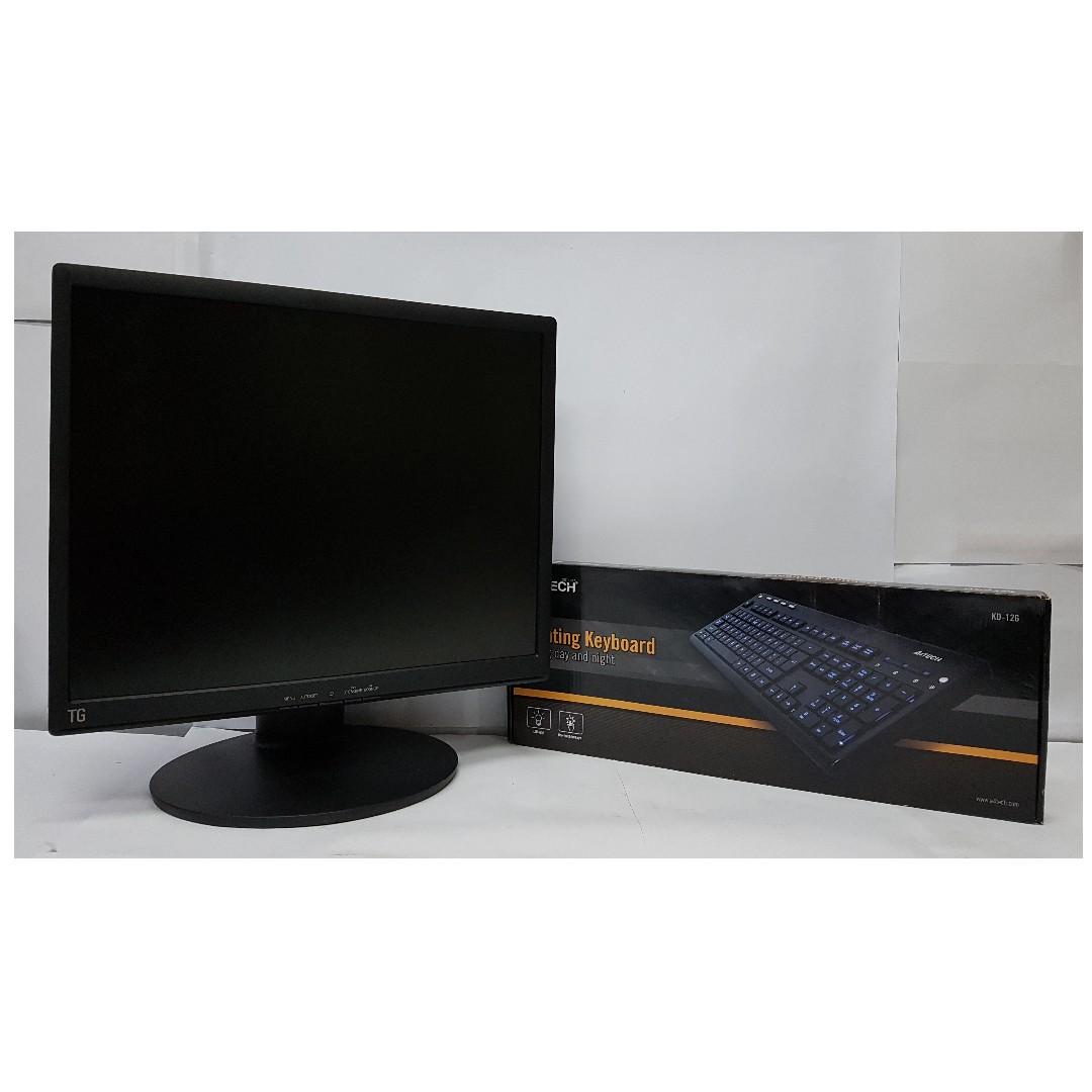 TG Sambo TGL 192G 19-inch LCD Monitor with A4TECH KD-126 LED ...